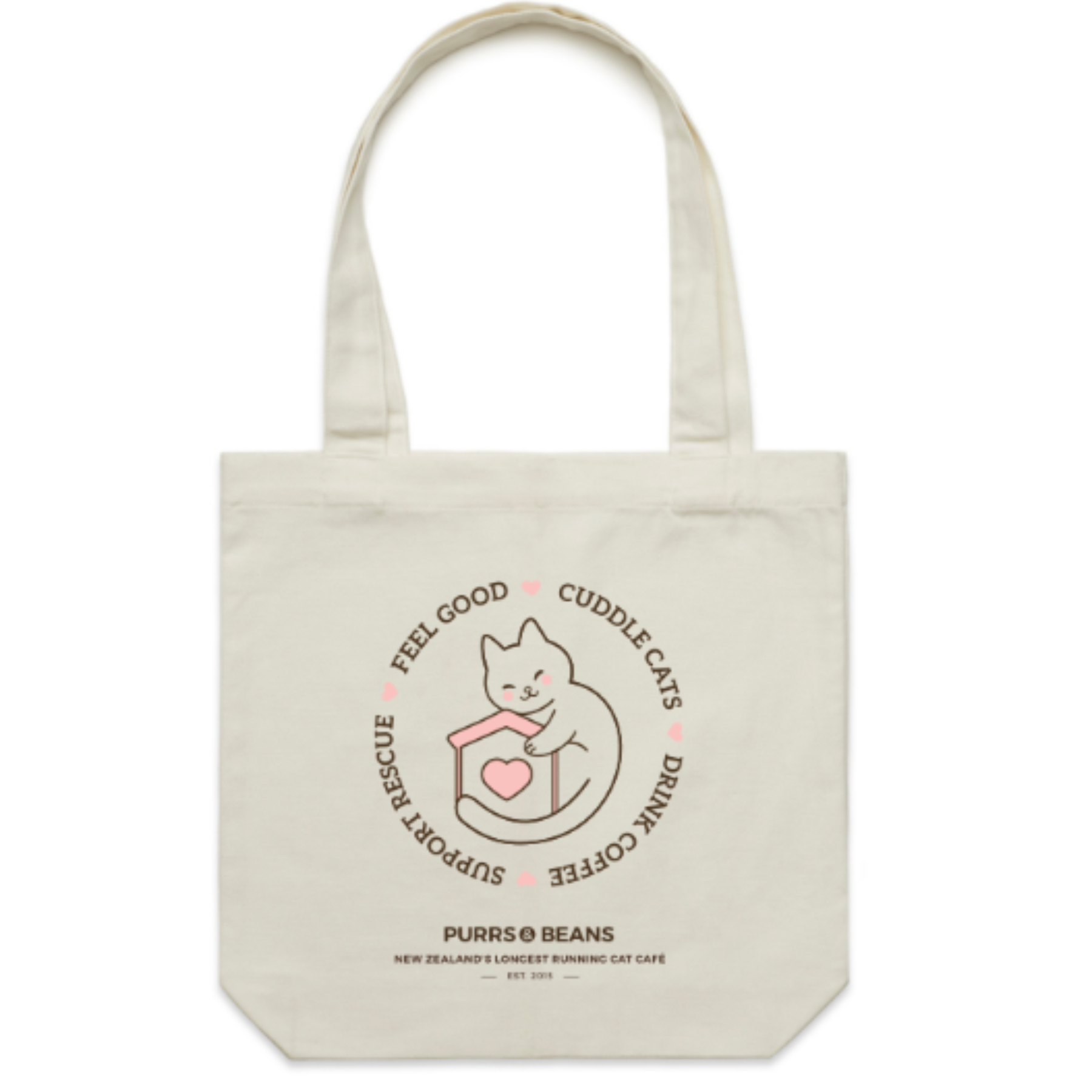 Cuddle Cats Tote bag – Purrs & Beans NZ | Online Shop